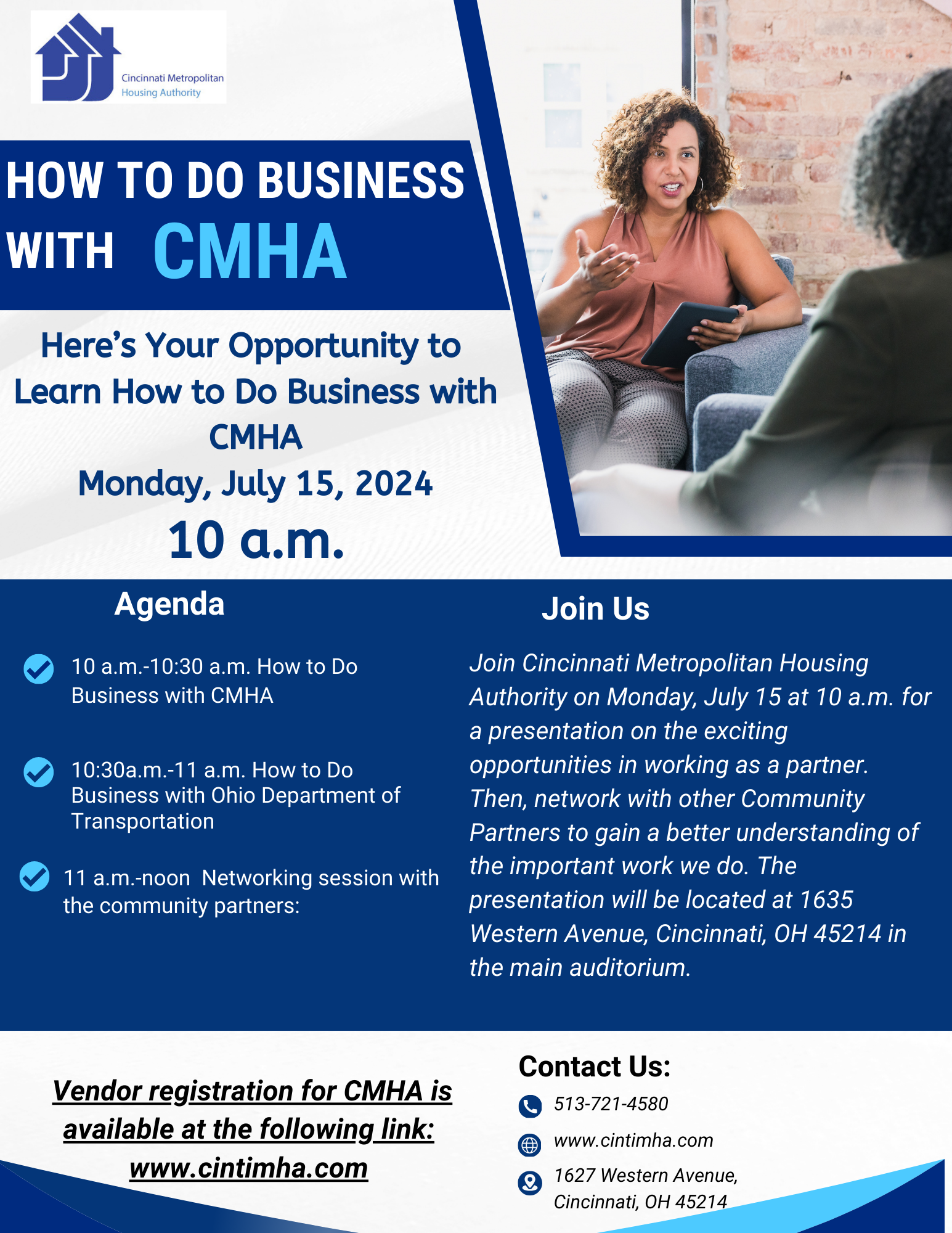 How to Do Business with CMHA – July 2024