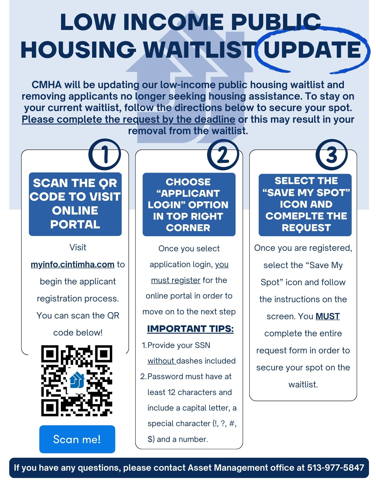 Updating Public Housing Applicant Information for Waitlist